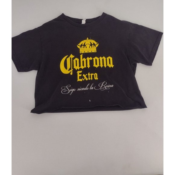 Corona | Tops | Distressed Cropped Stained Cabrona Corona Extra Beer ...
